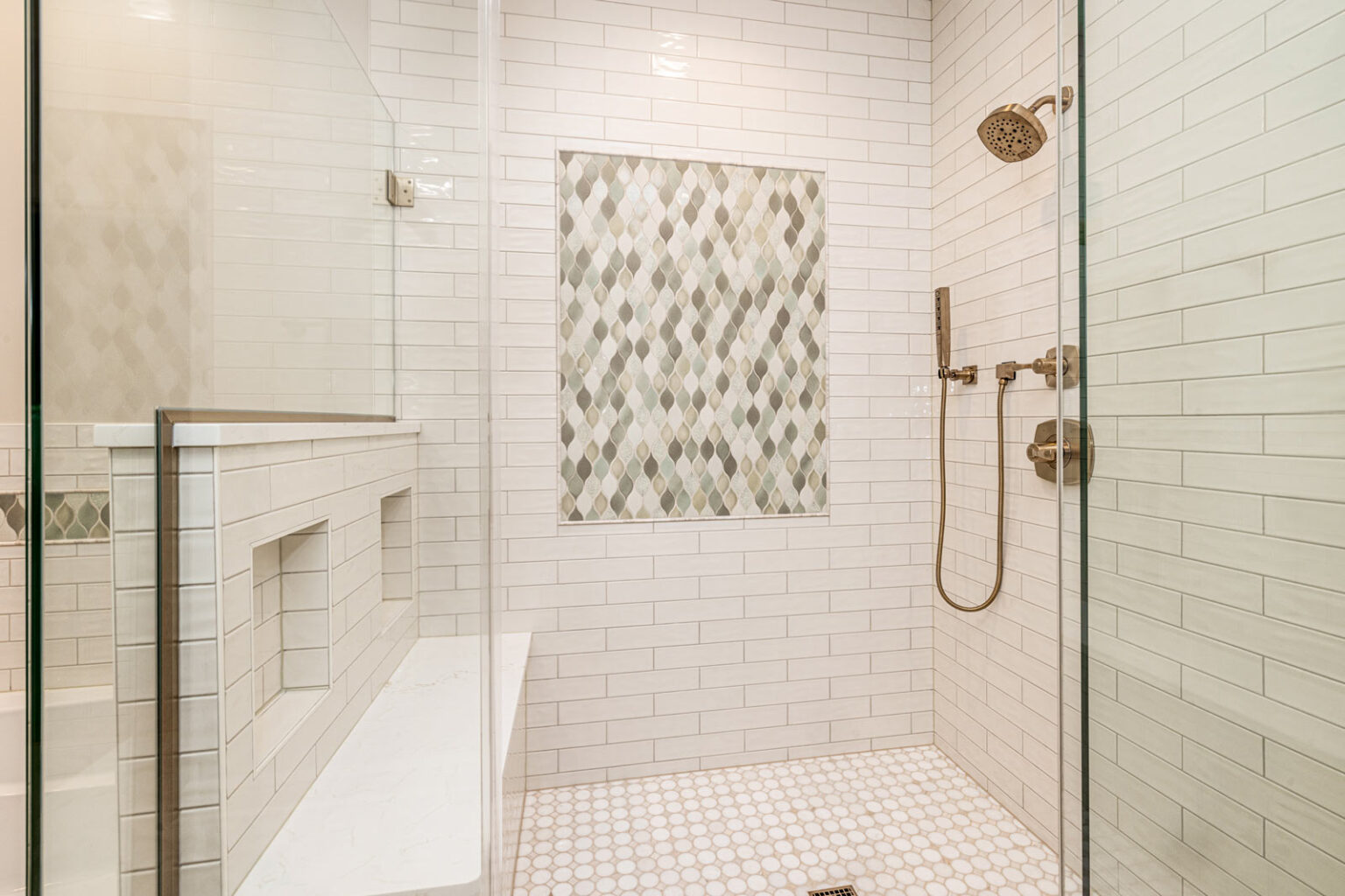 Transitional Primary Bathroom Remodel in Elm Grove - Borth-Wilson