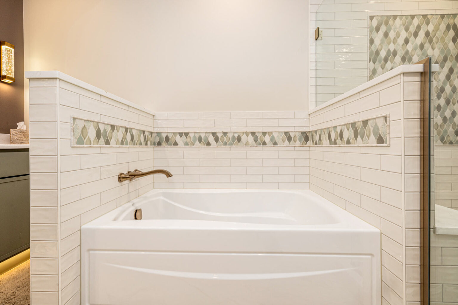 Transitional Primary Bathroom Remodel in Elm Grove - Borth-Wilson